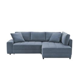 bobb Ecksofa mit pflegeleichtem Bezug Arissa de Luxe blau Ma&szlig;e (cm): B: 268 H: 91 T: 215.0 Sofas > Sofas nach Material > Stoffsofas &raquo; Sofa DE
