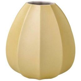 Tischvase Kaiser Porzellan "Concave", beige (champagnerfarben), H:16cm &Oslash;:14,5cm, Biskuitporzellan, Vasen, Tischvase, Vase aus Biskuit-Porzellan, im zeitlosen Design, H&ouml;he ca. 16 cm