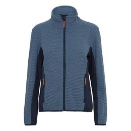Fleecejacke North Bend "Fleecejacke NBHelga", Damen, Gr. 38, blau (navy blazer), Obermaterial: 100% Polyester PES., regular fit normal, Jacken Fleecejacke