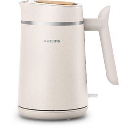 Philips Wasserkocher "HD9350/90 Eco Conscious Collection", wei&szlig; (seidenwei&szlig; matt), B:15,9cm T:22,6cm, Wasserkocher, Trockengehschutz, aus biobasiertem Kunststoff, Seidenwei&szlig; matt, Wasserkocher