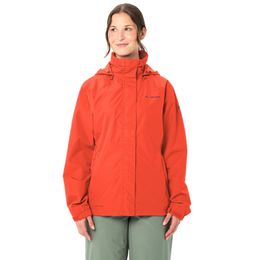 Fahrradjacke Vaude "Women's Escape Bike Light Jacket", Damen, Gr. 34, glowing rot, Web, Obermaterial: 100% Polyester. Futter: 100% Polyester. Futter 2: 100% Polyamid, unifarben, regular fit normal, Rundhals, eingesetzt elastischer Bund, Jacken Fahrradjacke, f&uuml;r Radsport, Wandern und Nordic Walking, winddicht