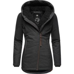 Winterjacke Ragwear "Winterjacke Gordon", Damen, Gr. M, schwarz (schwarz22), Obermaterial: 100% Polyester PES. Obermaterial: Futter: 100% Polyester PES. 100% Polyester PES., Jacken Winterjacke