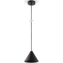 Paco Home Pendelleuchte "ROLLINA", schwarz, &Oslash; 15,5cm H: 13cm, Leuchten, Pendelleuchte Esszimmer K&uuml;chenlampe Metall Industrial Design GU10, Pendelleuchte