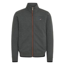 Sweatjacke FQ1924 "Sweatshirtjacke FQJules", Herren, Gr. L, grau (charcoal mix), Obermaterial: 60% Baumwolle CO. 40% Polyester PES., normal, ohne Ausschnitt, Sweatjacken Sweatjacke