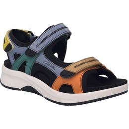 Sandale Josef Seibel "Estelle 02, multicolor", Damen, Gr. 45, bunt (multicolor), Obermaterial: 100% Rindsleder Leather cow., Schuhe Sandale
