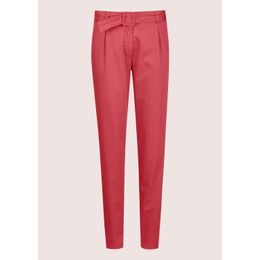 Madeleine Mode Regular-fit-Jeans MADELEINE "Hose Karotten-Jeans mit Bundfalten", Damen, Gr. 18, N + K Gr, rosa (rosenholz), Obermaterial: 98% Baumwolle CO. 2% Elasthan EL., Jeans Regular-fit-Jeans