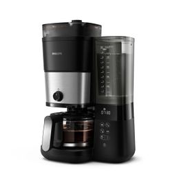 Philips Kaffeemaschine mit Mahlwerk "HD7900/90 All-in-1 Brew mit abnehmbarem Duo-Kaffeebohnenbeh&auml;lter", schwarz, edelstahl, 10, Kaffeemaschinen, mit Intensit&auml;tseinstellung, Glaskanne, Timer, Permanentfilter inkl., Kaffeemaschine mit Mahlwerk