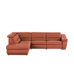meinSofa Ecksofa Ivonne rot Ma&szlig;e (cm): B: 294 H: 84 T: 245.0 Sofas > Sofas nach Material > Ledersofas &raquo; Sofa DE