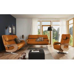 himolla Ledersofa orange Ma&szlig;e (cm): B: 187 H: 106 T: 92.0 Sofas > Sofas nach Material > Ledersofas &raquo; Sofa DE