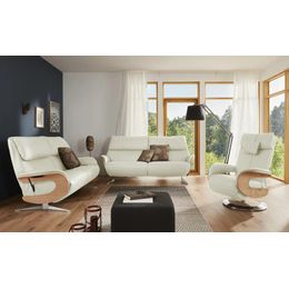 himolla Ledersofa creme Ma&szlig;e (cm): B: 187 H: 106 T: 92.0 Sofas > Sofas nach Material > Ledersofas &raquo; Sofa DE