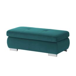 Lounge Collection Polsterhocker Affair t&uuml;rkis/petrol Ma&szlig;e (cm): B: 129 H: 47 T: 64.0 Sessel & Hocker > Hocker > Polsterhocker &raquo; Sofa DE