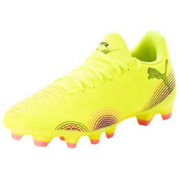 Fu&szlig;ballschuh Puma "FUTURE 8 PLAY FG/AG WN'S", Damen, Gr. 38, gelb (gelb alert, Puma schwarz, sun struck), Synthetik, Schuhe Fu&szlig;ballschuh, f&uuml;r Rasen- und Kunstrasenpl&auml;tze