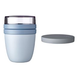 Lunchbox Mepal "Lunchpot Switch Ellipse 500 ml (+ 200 ml)", blau (nordic blau new), Lebensmittelaufbewahrungsbeh&auml;lter, Lunchbox