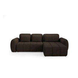 Ecksofa mit Schlaffunktion Contii braun Ma&szlig;e (cm): B: 304 H: 95 Sofas > Sofas nach Material > Stoffsofas &raquo; Sofa DE