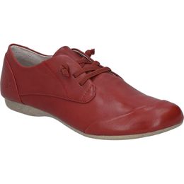 Schn&uuml;rschuh Josef Seibel "Fiona 01, rubin", Damen, Gr. 37, rot (rubin), Obermaterial: 100% Rindsleder Leather cow., Schuhe Schn&uuml;rschuh