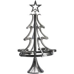 Adventsleuchter OTTO HOME "Tannenbaum, Weihnachtsdeko", grau (anthrazit), H:86cm &Oslash;:48cm, Aluminium, Kerzenhalter, Adventsleuchter, Kerzenst&auml;nder aus Aluminium, H&ouml;he 86 cm