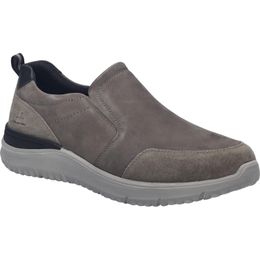Slipper Josef Seibel "Wales 04, grau", Damen, Gr. 42, grau, Obermaterial: 100% Rindsleder Leather cow., Schuhe Slipper