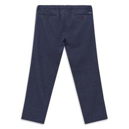 Bundfaltenhose Bugatti "Superior touch", Herren, Gr. 34, L&auml;nge 30, 370, marine, 57% Polyester, 22% Wolle, 17% Viskose, 4% Elasthan, unifarben, gerade, unten schmal, Hosen Bundfaltenhose, mit Stretch und easy-care Funktion
