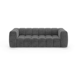 Big-Sofa HOMSY BY ANA JOHNSON "BOUBELLE Design-Sofa mit Steppung, Bubble-Optik, Breite 246 cm", anthrazit, B:246cm H:75cm T:100cm, 100% Polyester, Sofas, Big-Sofa, 4-Sitzer mit Wellenunterfederung, L Sitztiefe 63 cm