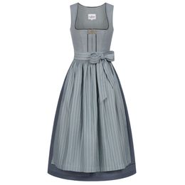 N&uuml;bler Dirndl N&Uuml;BLER "Dirndl lang Gill", Damen, Gr. 44, EURO, silber, Obermaterial: 100% Viskose CV., Kleider Dirndl