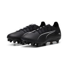 Fu&szlig;ballschuh Puma "ULTRA 5 MATCH FG/AG", Gr. 41, schwarz-wei&szlig; (Puma schwarz, Puma wei&szlig;), Synthetik, Schuhe Fu&szlig;ballschuh, f&uuml;r Rasen- und Kunstrasenpl&auml;tze
