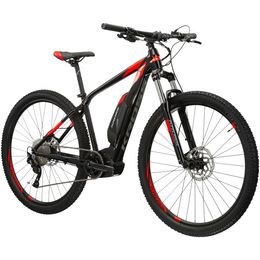 E-Bike KROSS "E-MTB Level Boost 1.0 418 29 Zoll schwarz - Shimano Mittelmotor" Gr. 46, schwarz (schwarz, schwarz), Elektrofahrr&auml;der, Herren, 46cm, 29 Zoll (73,66cm), E-Bike, SHIMANO 36 V/250 W, Mittelmotor DU-E7000