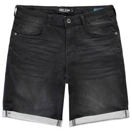 Jeansshorts Cars Jeans "SEATLE Short", Herren, Gr. XS, N-Gr, schwarz (schwarz used), Web, Obermaterial: 86% Baumwolle, 13% Polyester, 1% Elasthan, unifarben, regular fit, Jeans Jeansshorts