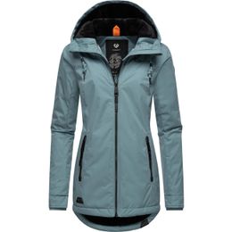 Winterjacke Ragwear "Winterjacke Zuzka Winter", Damen, Gr. 5XL, blau (stone blau23), Obermaterial: 100% Polyester PES. Obermaterial: Futter: 100% Polyester PES. 100% Polyester PES., Jacken Winterjacke