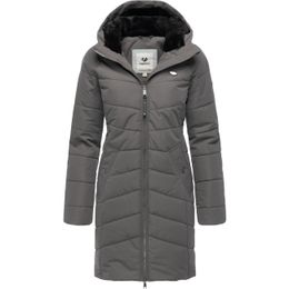 Wintermantel Ragwear "Wintermantel Noita YOUMODO", Damen, Gr. M, grau (stone grau), Obermaterial: 100% Polyester PES. Obermaterial: Futter: 100% Polyester PES. 100% Polyester PES., M&auml;ntel Wintermantel