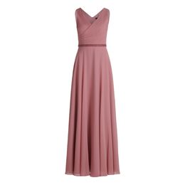 Abendkleid Vera Mont "Abendkleid mit Plissee", Damen, Gr. 42, EURO, rosa (vintage blossom), Obermaterial: 100% Polyester Pol. recyc.., Kleider Abendkleid