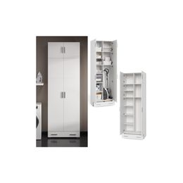 VICCO Universalschrank Mehrzweckschrank B&uuml;roschrank Ingo Wei&szlig; Aufsatz Schublade