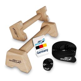 ArtSport Liegest&uuml;tzgriffe aus Holz L - Calisthenics, Parallettes, Liegest&uuml;tz Barren, Indoor, Outdoor