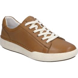 Sneaker Josef Seibel "Claire 01, camel", Damen, Gr. 41, braun (camel), Obermaterial: 100% Rindsleder Leather cow., Schuhe Sneaker