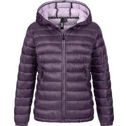 Steppjacke LPO "GILMOUR MELVILLE VI Women", Damen, Gr. 44L, lila, 100% Polyester, figurbetont, mit innenliegendem Gummizug, Jacken Steppjacke, auch in Gro&szlig;en Gr&ouml;&szlig;en erh&auml;ltlich