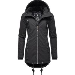 Winterjacke Ragwear "Winterjacke Zuzka Winter", Damen, Gr. M, schwarz (schwarz22), Obermaterial: 100% Polyester PES. Obermaterial: Futter: 100% Polyester PES. 100% Polyester PES., Jacken Winterjacke