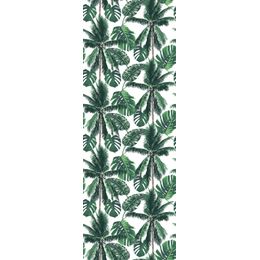 Vinyltapete queence "Palm Tree", gr&uuml;n, B:0,9m L:2,5m, Vinyl, Tapeten, Vinyltapete, 90x250cm, selbstklebend, kinderleichte Anbringung,, Sticker