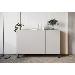 Sideboard Home Affaire "SIDEBOARD PHUKET II, Stilvolle, grifflose Kommode, Breite 120cm", kashmir, B:120cm H:39cm T:39cm, ABS-Kunststoff, FSC-zertifizierter Holzwerkstoff, Holzwerkstoff, Kunststoff, Sideboards, Sideboard, Mit 6 F&auml;chern und h&ouml;henverstellbaren Einlegeb&ouml;den
