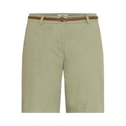 Shorts oxmo "Shorts OXDaney", Damen, Gr. 34, N-Gr, gr&uuml;n (oil gr&uuml;n), Obermaterial: 98% Baumwolle CO. 2% Elasthan EL., Hosen Shorts