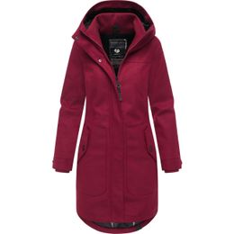 Wintermantel Ragwear "Wintermantel Jannisa Coat", Damen, Gr. 5XL, rot (wine25), Obermaterial: 100% Polyester PES. Obermaterial: Futter: 100% Polyester PES. 100% Polyester PES., M&auml;ntel Wintermantel