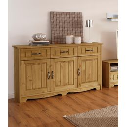 Sideboard OTTO HOME "Trinidad", beige (natur, ge&ouml;lt), B:148cm H:89cm T:37cm, Sideboards, Sideboard, Kommode, Breite 148 cm