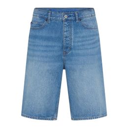 Jeansshorts HUGO BLUE "Skate Shorts", Damen, Gr. 30, N-Gr, bright blau435, Denim/Jeans, Obermaterial: 100% Baumwolle, straight fit knielang, Jeans Jeansshorts, im Straight Fit