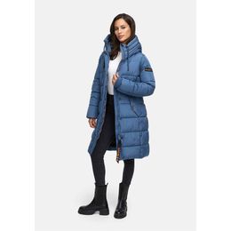 Winterjacke Marikoo "Marikoo Yuikoo Damen Winterjacke B941", Damen, Gr. L, blau (dusty blau), Obermaterial: 100% Polyester PES., Jacken Winterjacke