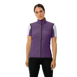 Funktionsweste Vaude "WOMEN'S MATERA AIR VEST", Damen, Gr. 40, lila (eggplant), Obermaterial: 100% Polyamid, slim fit, ohne Ausschnitt, Westen Funktionsweste, leichtes und atmungsaktives Material, winddicht und wasserabweisend