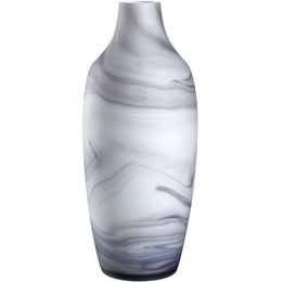Bodenvase Leonardo "Dekovase POESIA, in Marmoroptik", bunt (mehrfarbig), H:40cm &Oslash;:17cm, Glas, Vasen, Bodenvase, aus Glas, handgefertigt, H&ouml;he ca. 40 cm