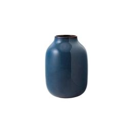 Dekovase "Vase Lave Home &iquest; 22 cm blau", blau, LIKE. BY VILLEROY & BOCH, Vasen, Dekovase