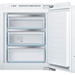 Bosch Einbaugefrierschrank "GIV11AFE0", Energieeffizienz: E, wei&szlig;, B:55,8cm H:71,2cm T:54,5cm, Gefrierschr&auml;nke, Low Frost: geringere Eisbildung & schnelleres Abtauen, Einbaugefrierschrank