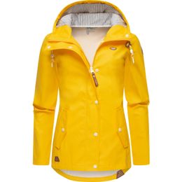 Regenjacke Ragwear "Regenjacke YM-Marge", Damen, Gr. XL, gelb (gelb023), Obermaterial: 100% Polyester PES. Obermaterial: Futter: 100% Polyester PES., Jacken Regenjacke