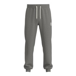 Jogginghose Converse "CHUCK PATCH JOGGER", Herren, Gr. L, N-Gr, grau (vintage grau heather), Obermaterial: 80% Baumwolle, 20% Polyester, Hosen Jogginghose, sportlicher Stil, pflegeleicht, bequeme Passform