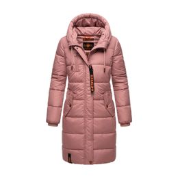 Winterjacke Marikoo "Marikoo Yuikoo Damen Winterjacke B941", Damen, Gr. XL, lila (schwarz rose), Obermaterial: 100% Polyester PES., Jacken Winterjacke