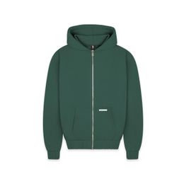 Sweatjacke DROPSIZE "Dropsize Herren Super Heavy Blank Zip-Hoodie", Herren, Gr. S, gr&uuml;n, 70% Baumwolle, 30% Polyester, unifarben, Sweatjacken Sweatjacke